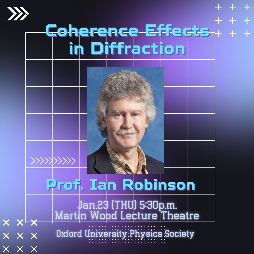 PROF. IAN ROBINSON: COHERENCE EFFECTS IN DIFFRACCTION – Oxford ...